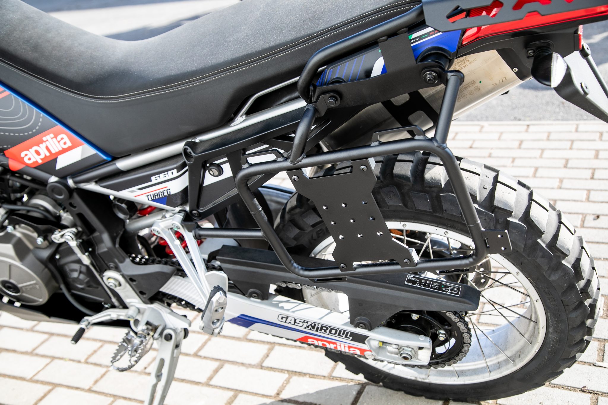 Aprilia Tuareg 660 - Pannier Racks – Outback Motortek USA West
